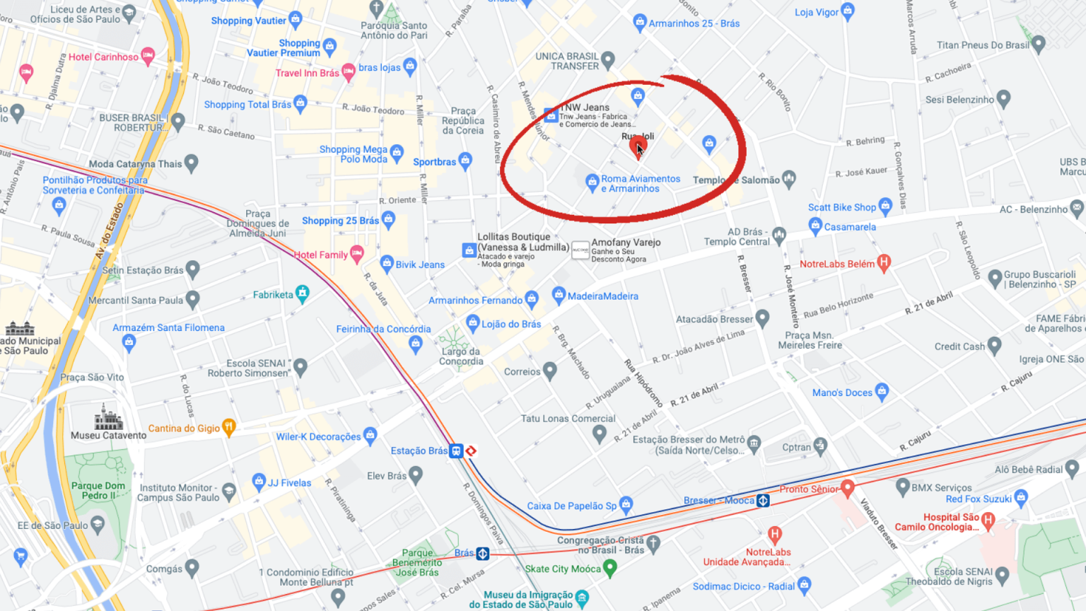 Rua Joli, a rua dos tecidos em São Paulo. - Tiago Lopes